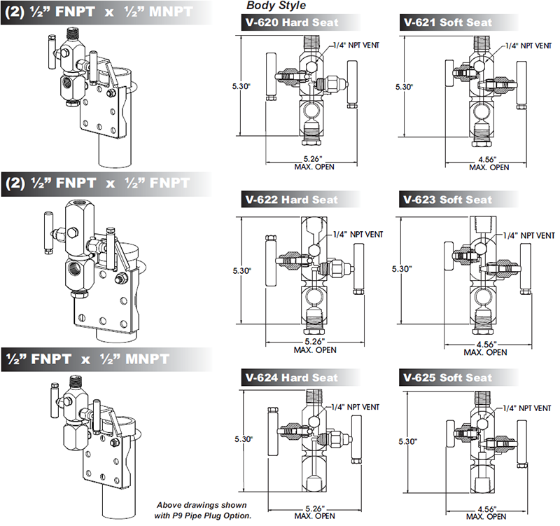 Parker Two-Valve Versa-Mount Block & Bleed Manifolds | Valin