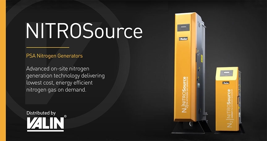 NITROSource PSA Nitrogen Gas Generator from Parker | Valin